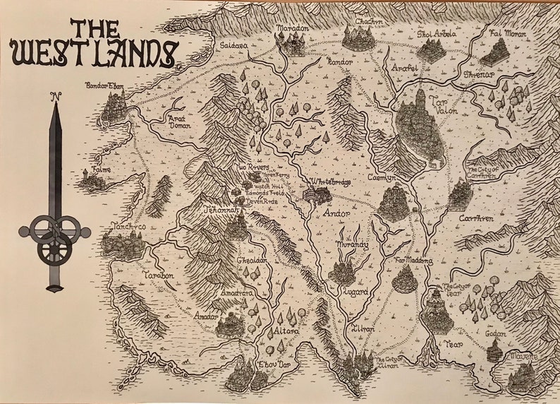 Digital Wheel of Time Map Download With Detailed Cities - Etsy