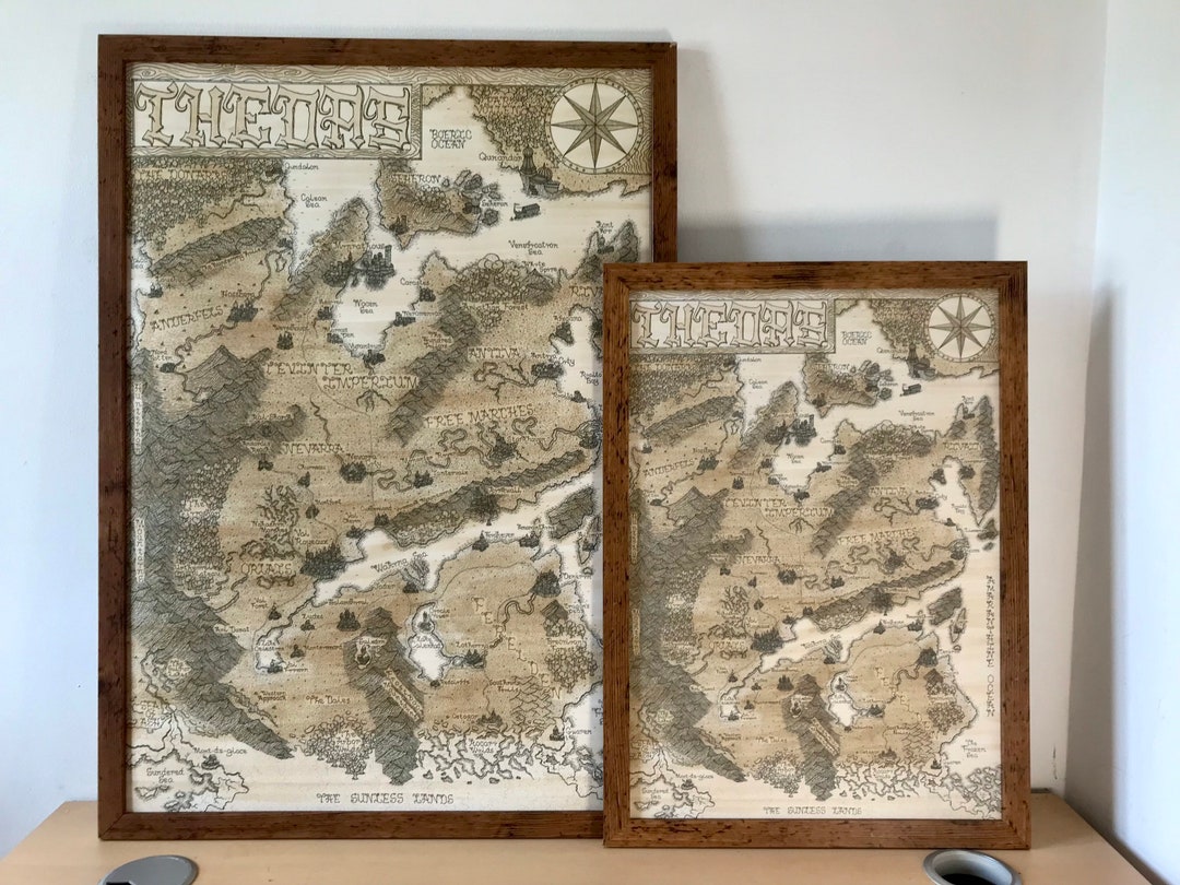 Dragon Age Thedas A1 and A2 Sized Map With Highly Detailed City ...