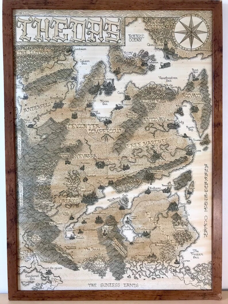 Dragon Age Thedas A1 and A2 Sized Map With Highly Detailed - Etsy