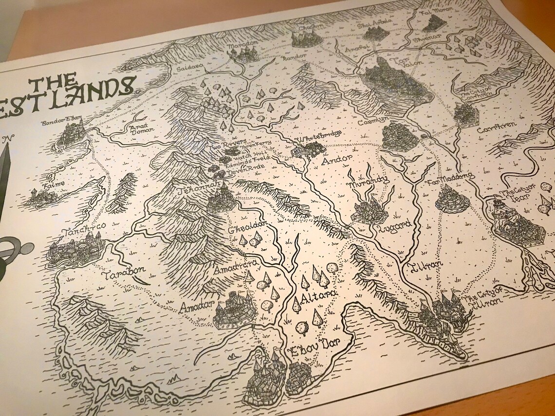 Descarga de mapas de la Rueda del Tiempo Digital con - Etsy México