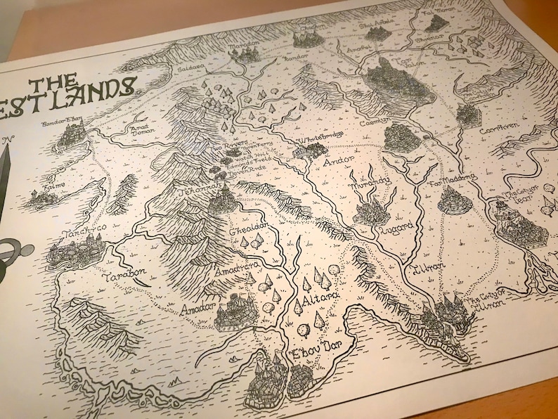 Digital Wheel of Time Map Download With Detailed Cities - Etsy