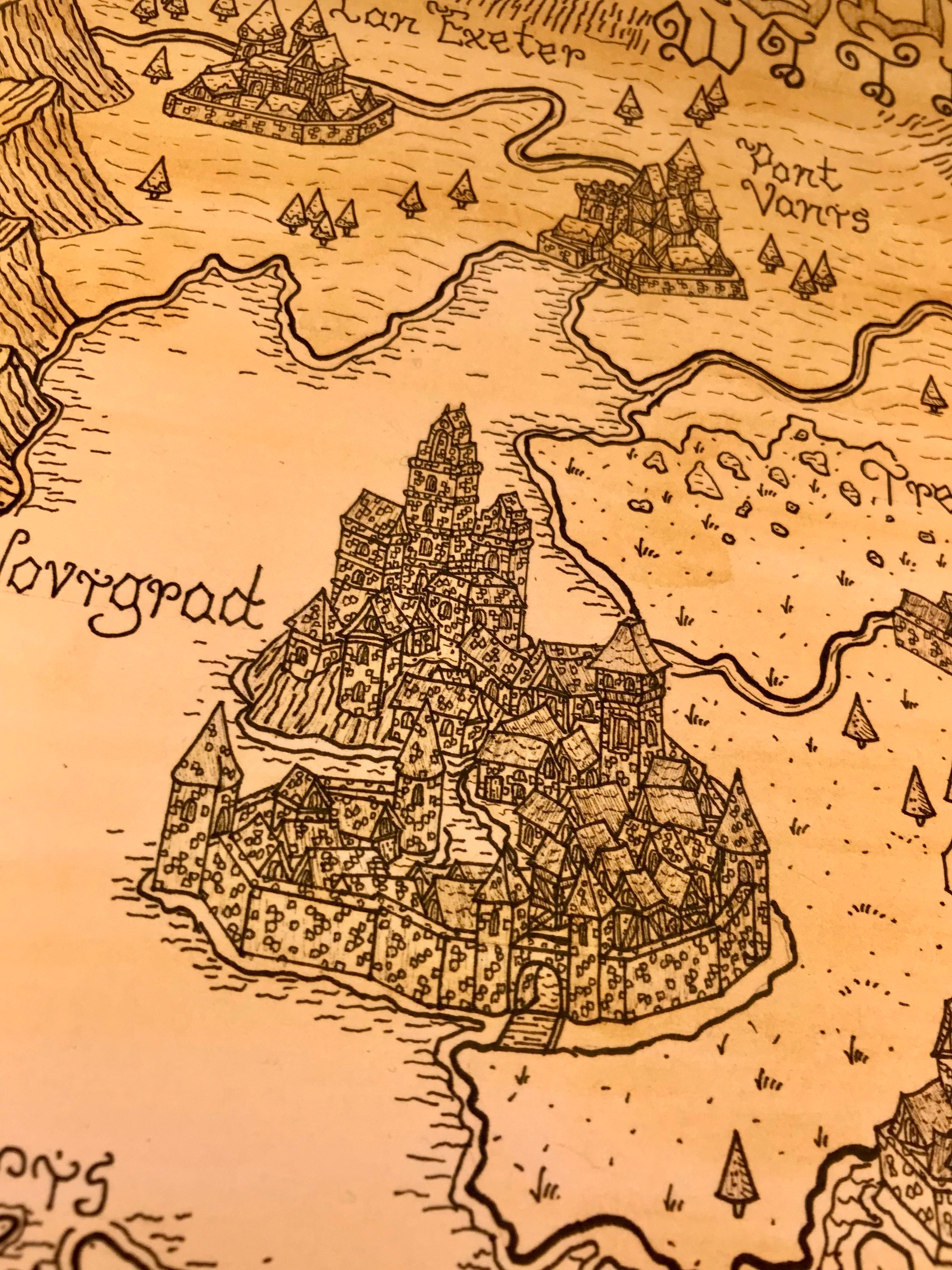 The Witcher Continent Map. A1 and A2 Sized Map With Detailed | Etsy UK