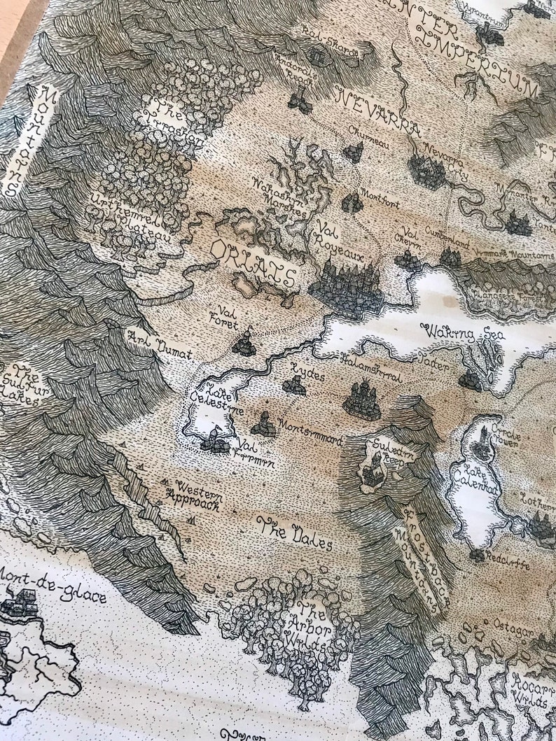 Dragon Age Thedas A1 and A2 Sized Map With Highly Detailed - Etsy