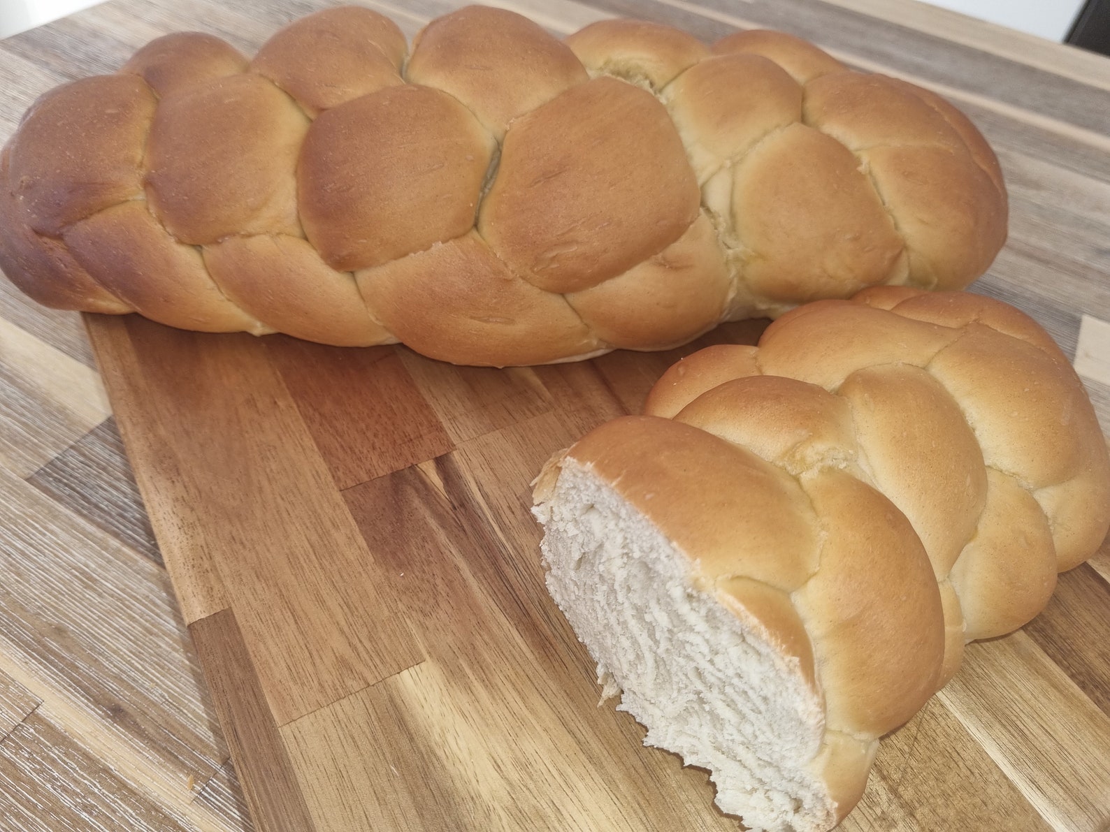 Vegan Hard Dough Bread 6 Strand Hard Dough Bread Qty 2 Loafs Hard Dough Bread Roll 16 Bread