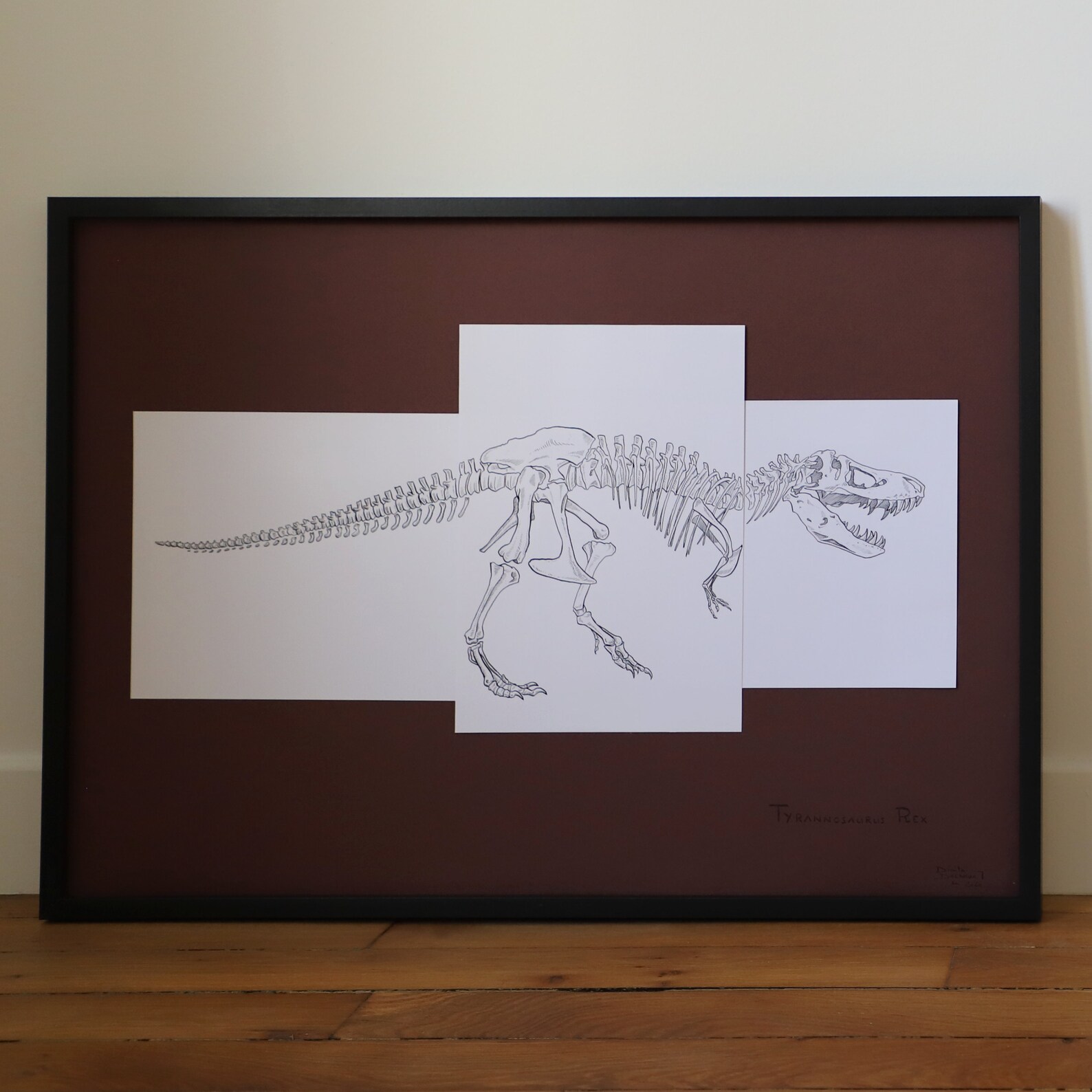 T. Rex Dinosaur / Ink from China / Original illustration / | Etsy
