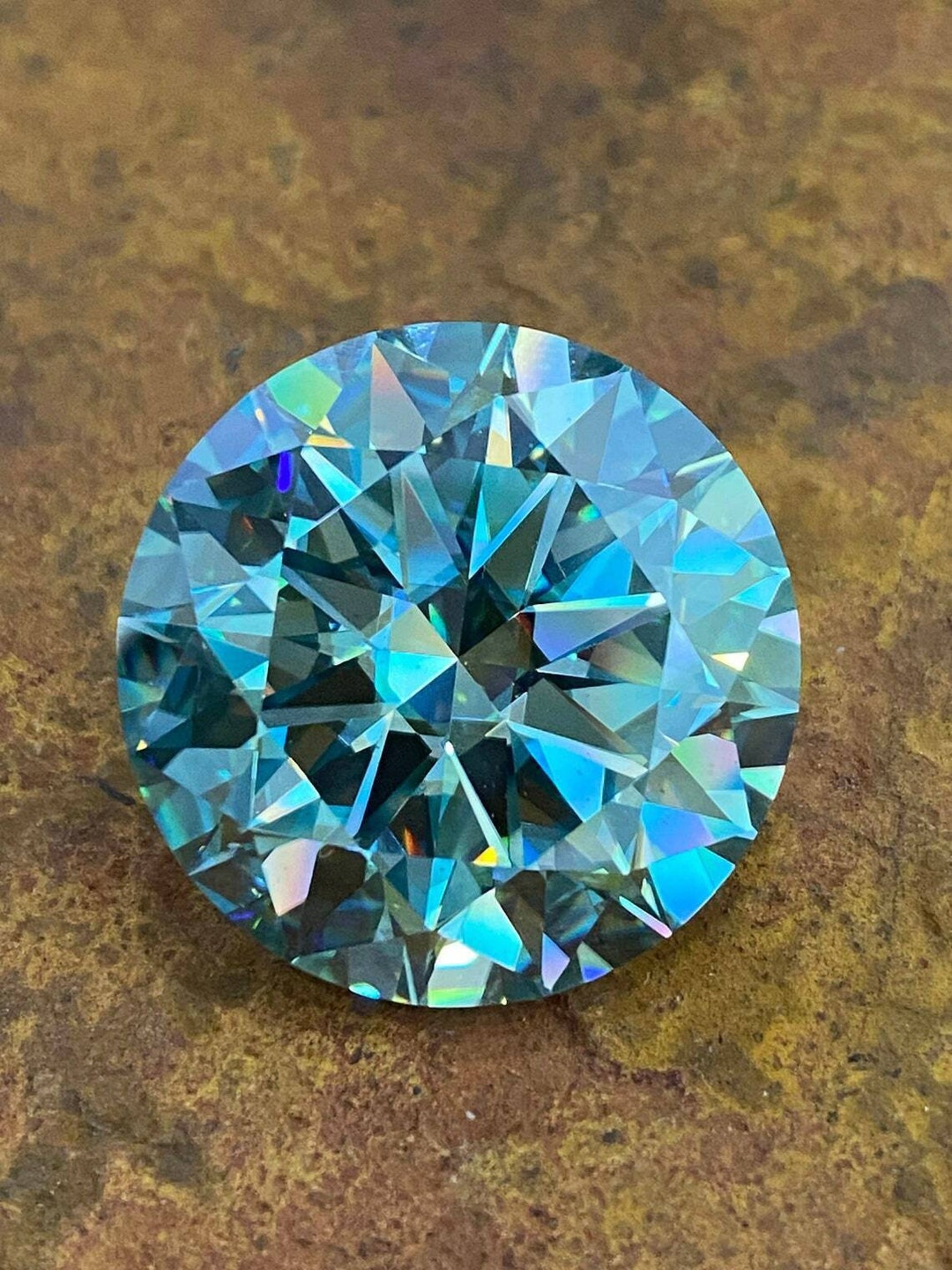 Blue Diamond, 2.00 Carat Round Cut VVS1 Blue Color Diamond Loose ...