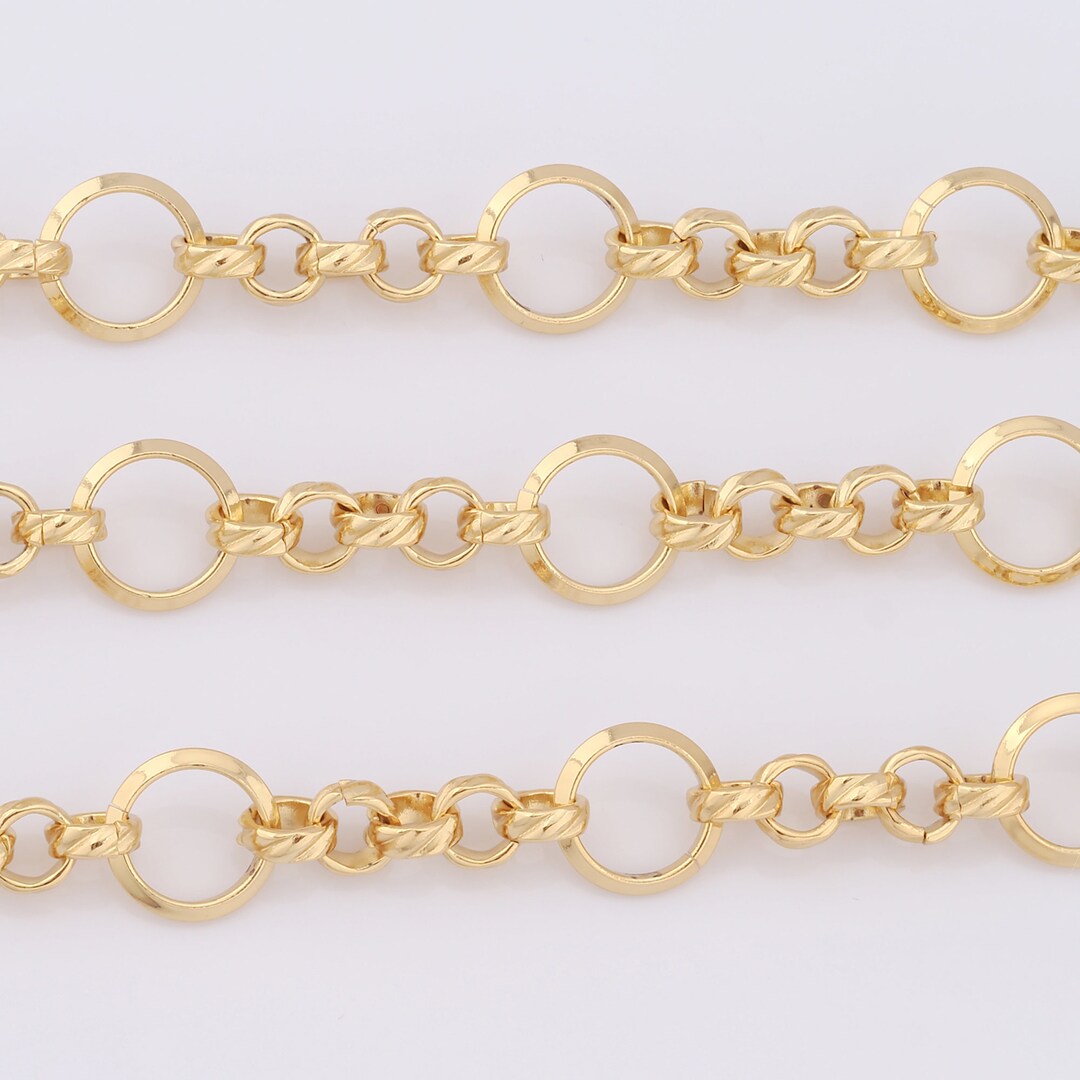 Gold Rolo Chain,thin Gold Chain,round Chain,18k Gold Filled Cable Chain ...