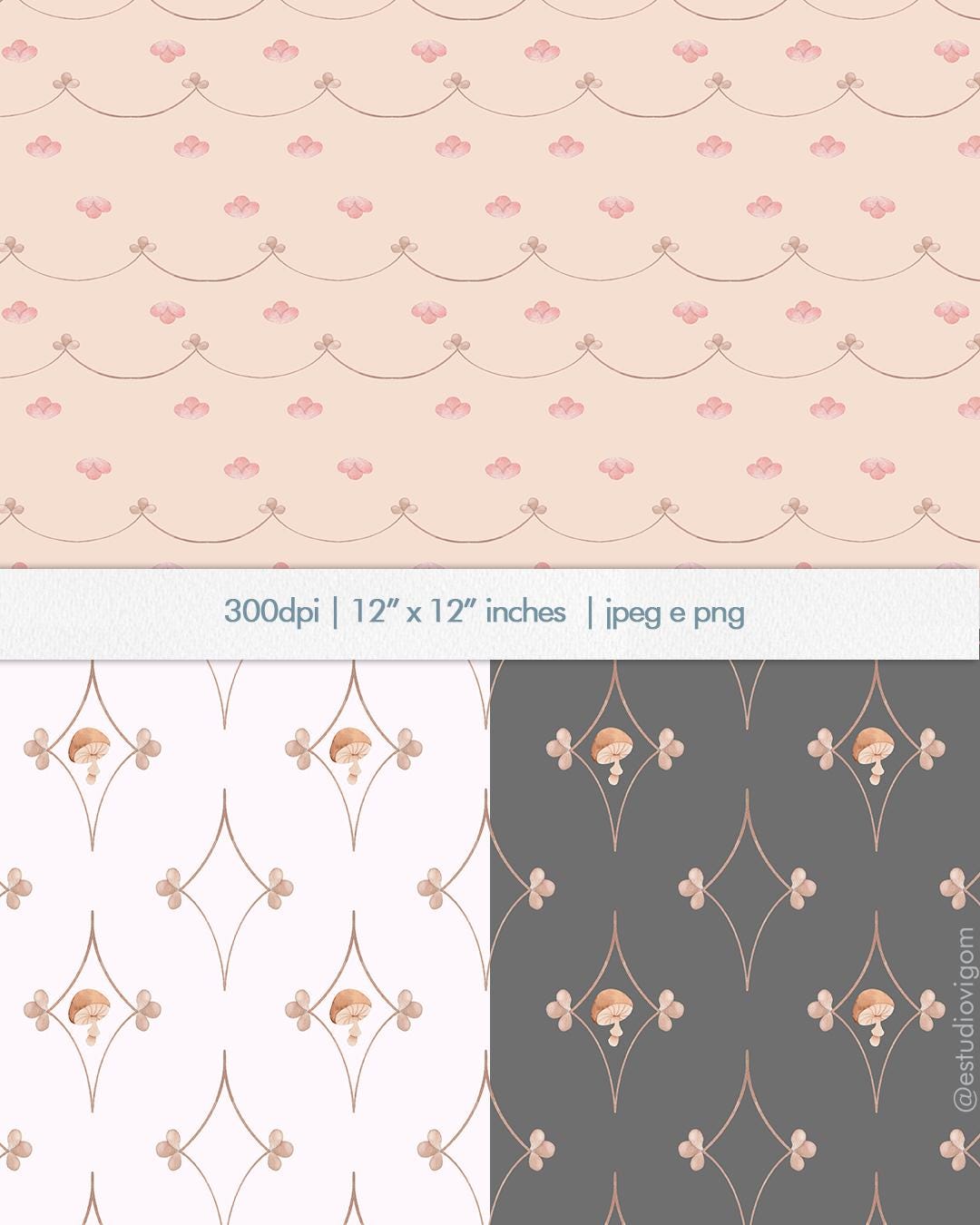 Watercolor Garden Digital Kit: Hand-painted PNG Graphics & Clipart ...