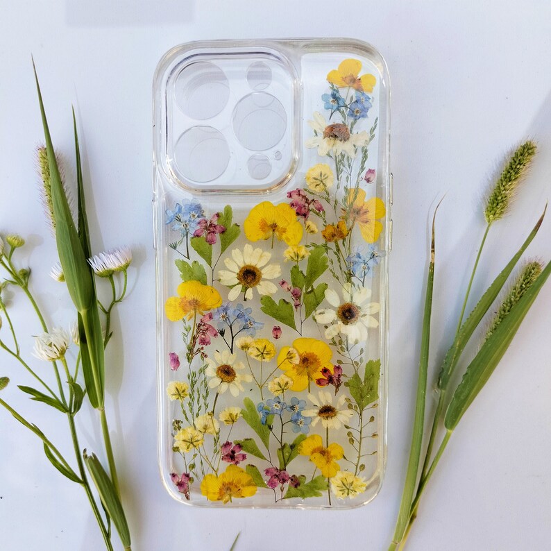 Real Pressed Flower Phone Case: Floral iPhone & Galaxy Case - Etsy