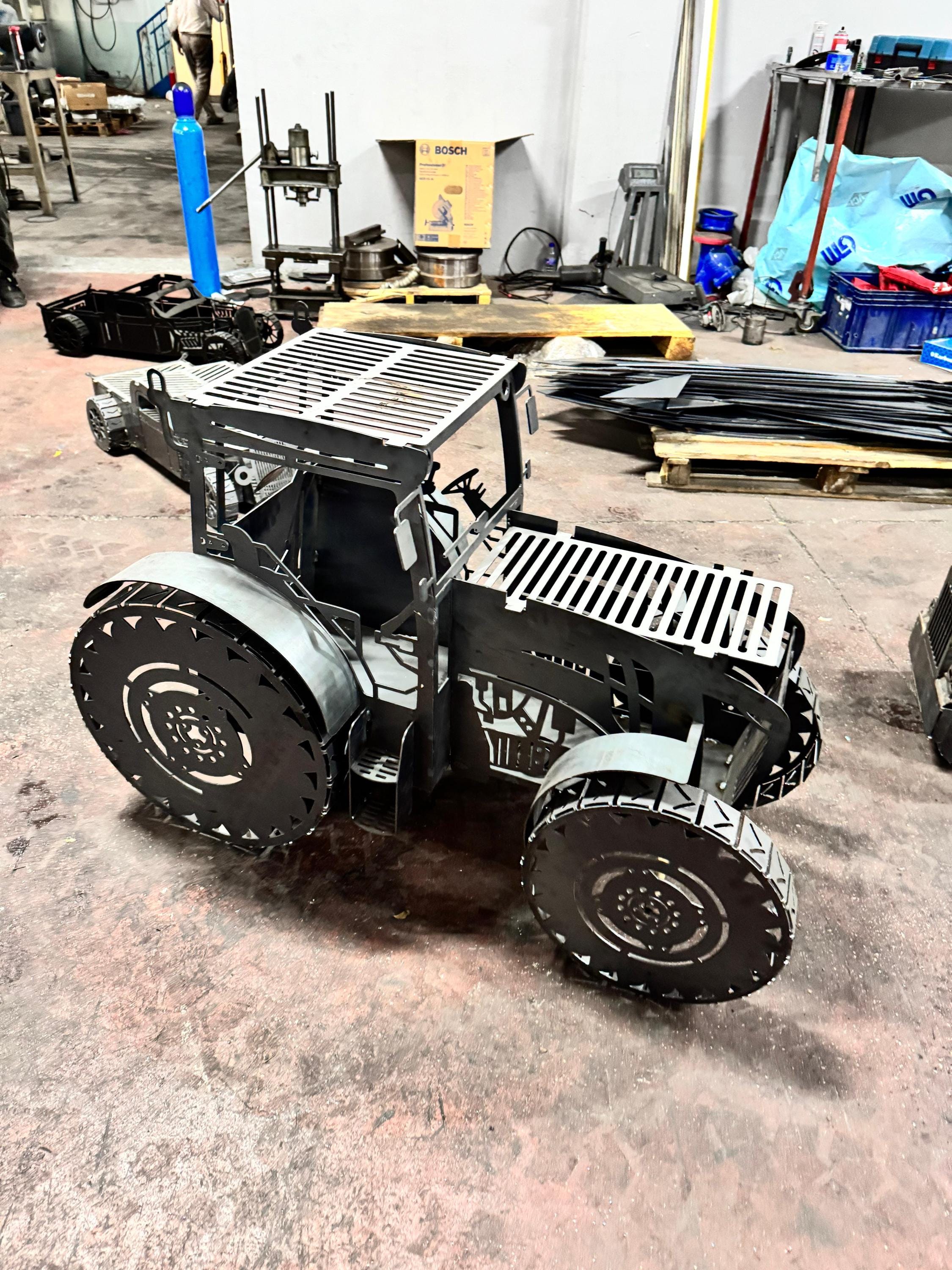 Handcrafted Steel Tractor Grill Unique BBQ & Outdoor Cooking Solution ...