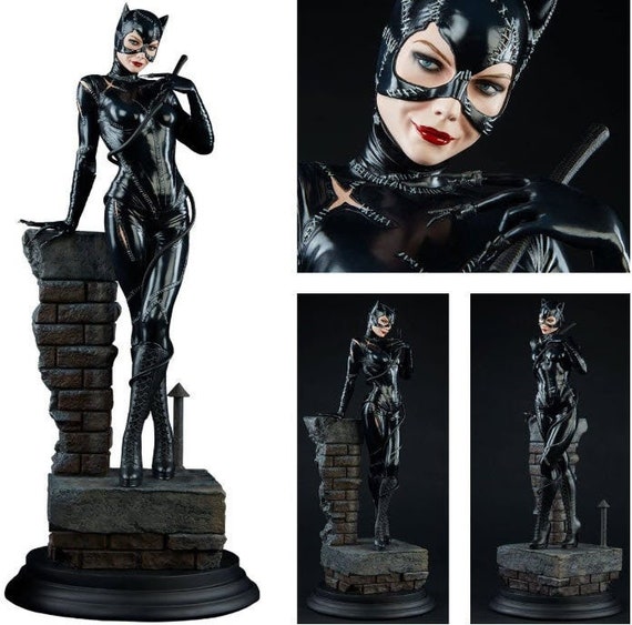 Stl Catwoman 3d Print Model Diorama Dc Etsy