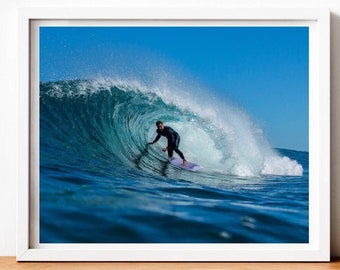 Big Wave Surfing Poster - Etsy