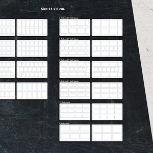 Swatch Cards for Watercolour Palettes - Template/printable - Etsy