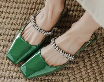 Emerald Green Shoes | Etsy