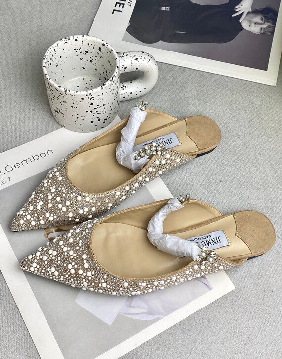 Diamond Flat Wedding Sandals