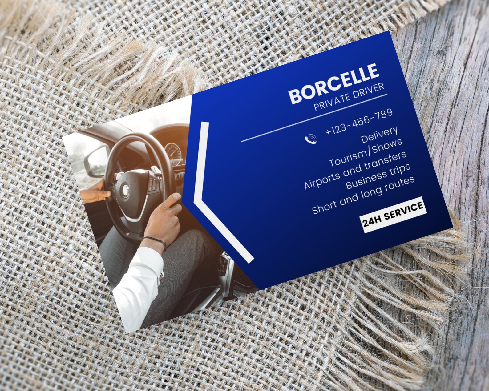 Modern Private Driver Business Card Template, Driver Business Card ...