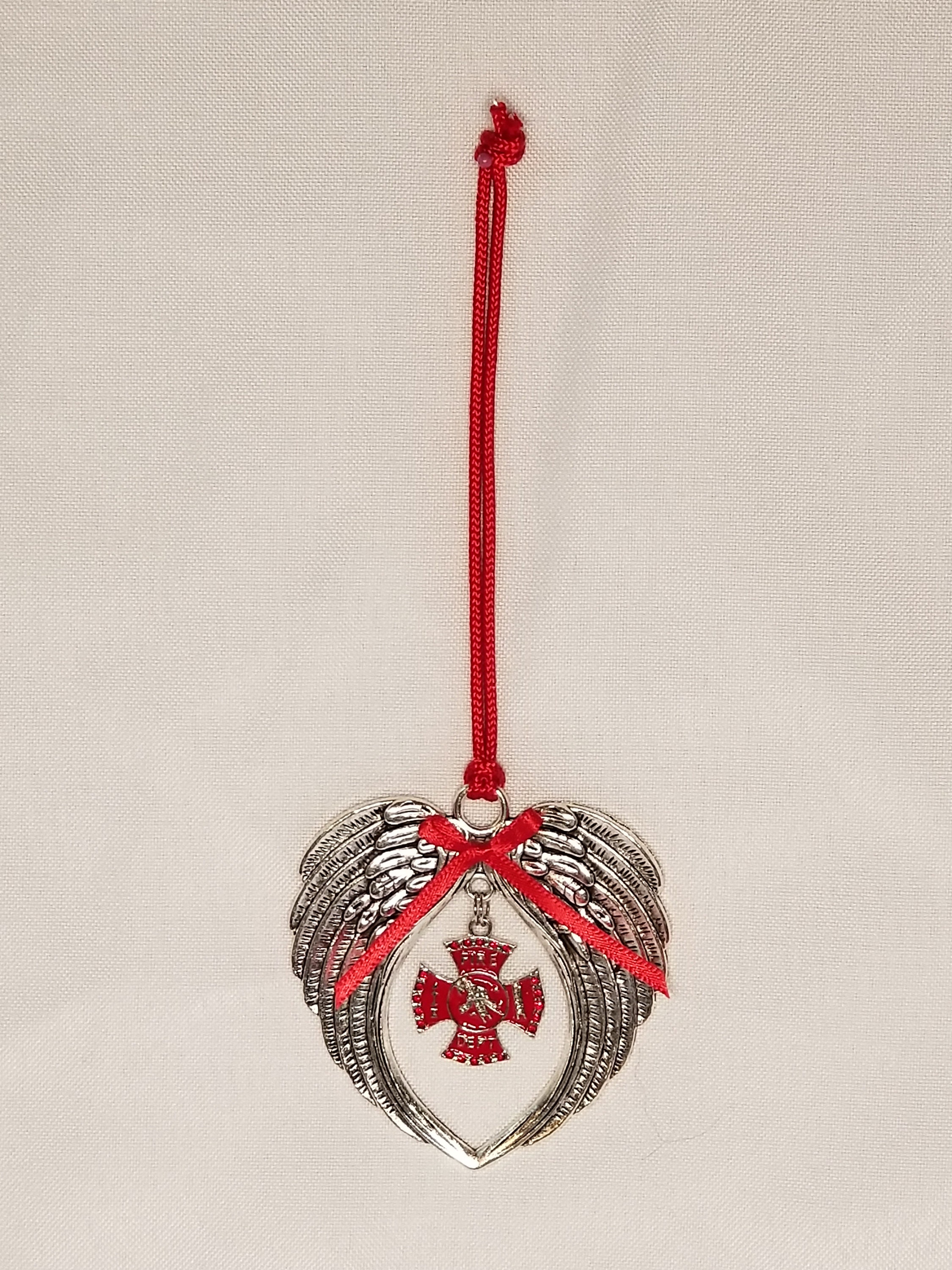 Firefighter Angel Wings | Memorial Angel Wings | Angel Wings Ornament ...