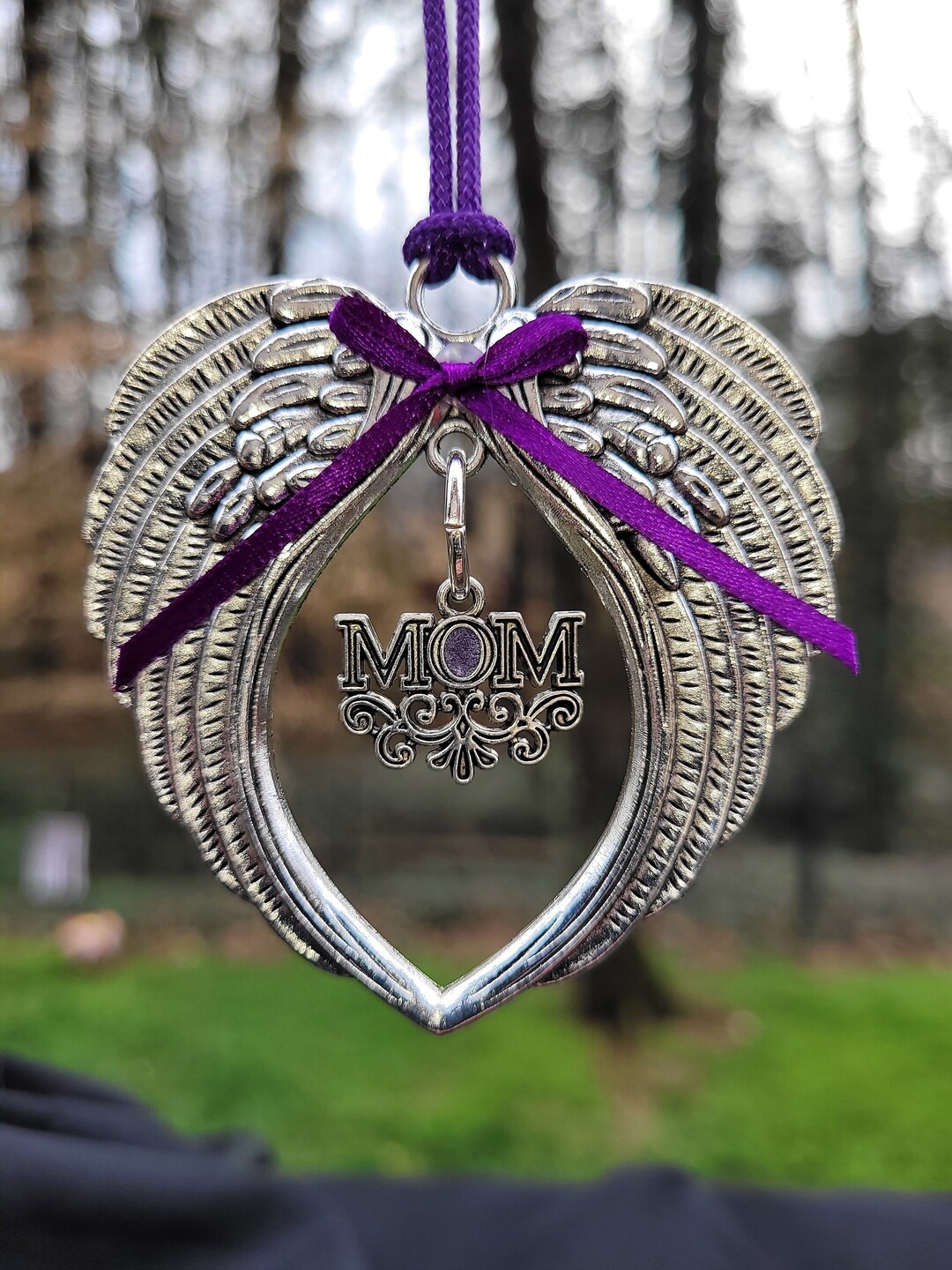 Mom Angel Wings | Memorial Angel Wings | Angel Wings Ornament | Mom ...