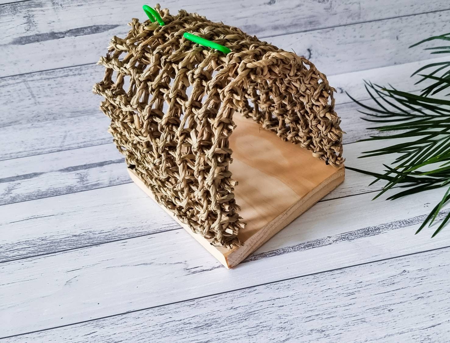 Natural Bed for Your Bird With Sturdy Wooden Base Pet Bird - Etsy Australia