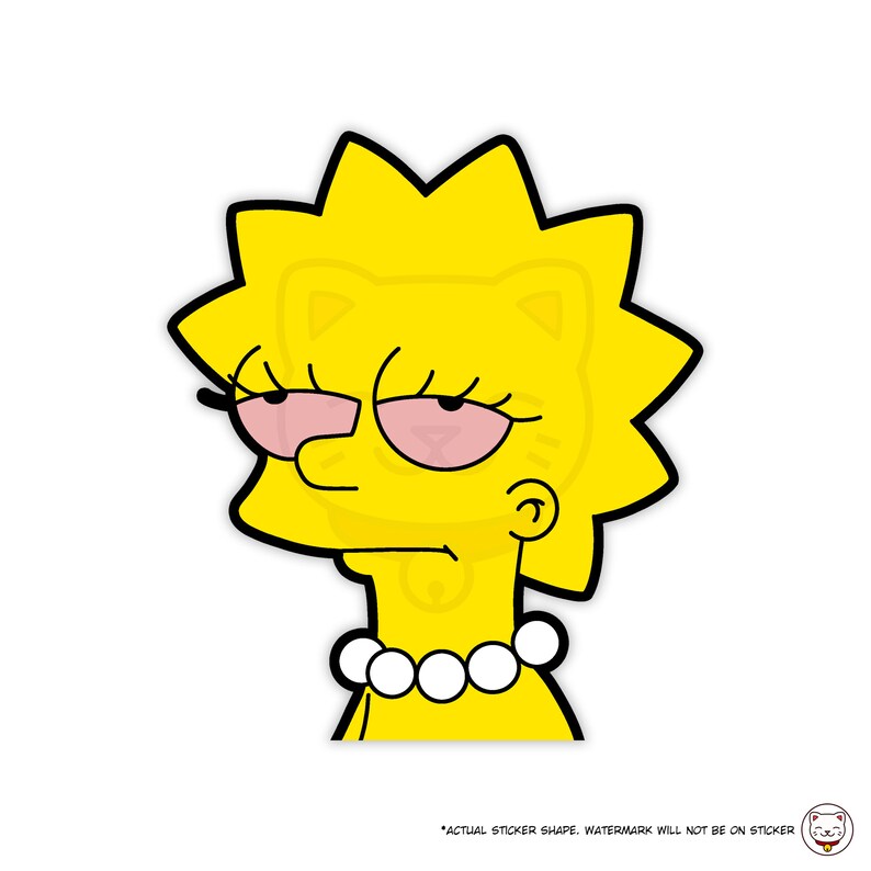 High Lisa | Vinyl Waterproof Window Peeker Decal | for Gaming Rig ...