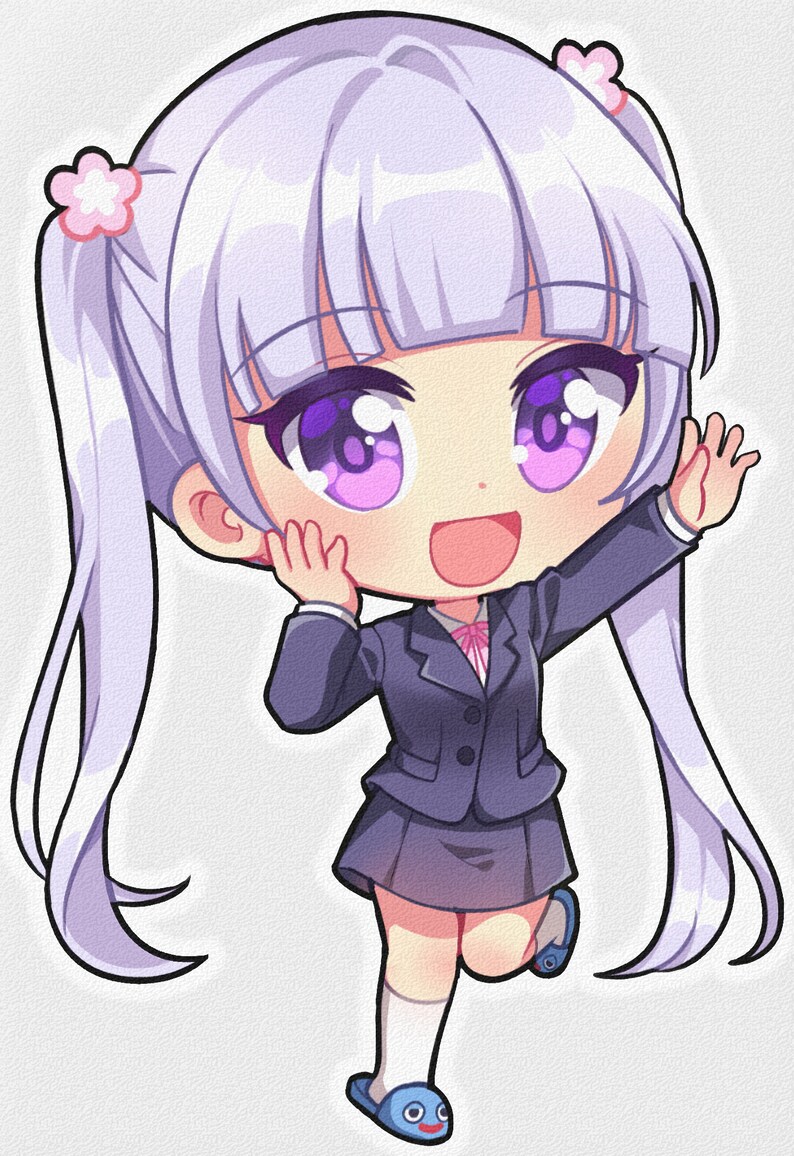 Aoba Chibi Sticker: Waterproof Anime Decal - Etsy