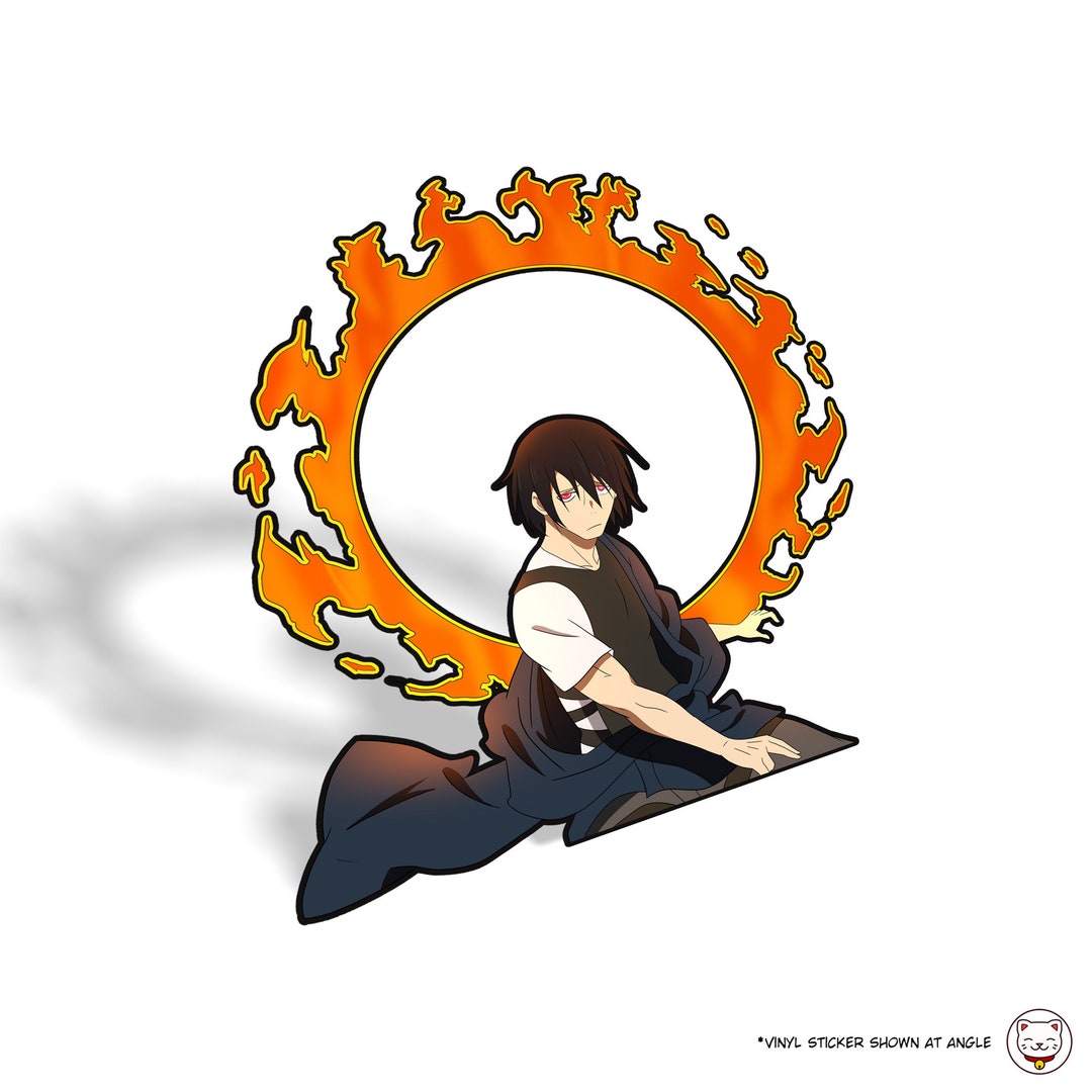 Fire Force - Benimaru Shinmon V1 | Cute Vinyl Waterproof Anime Peeker ...