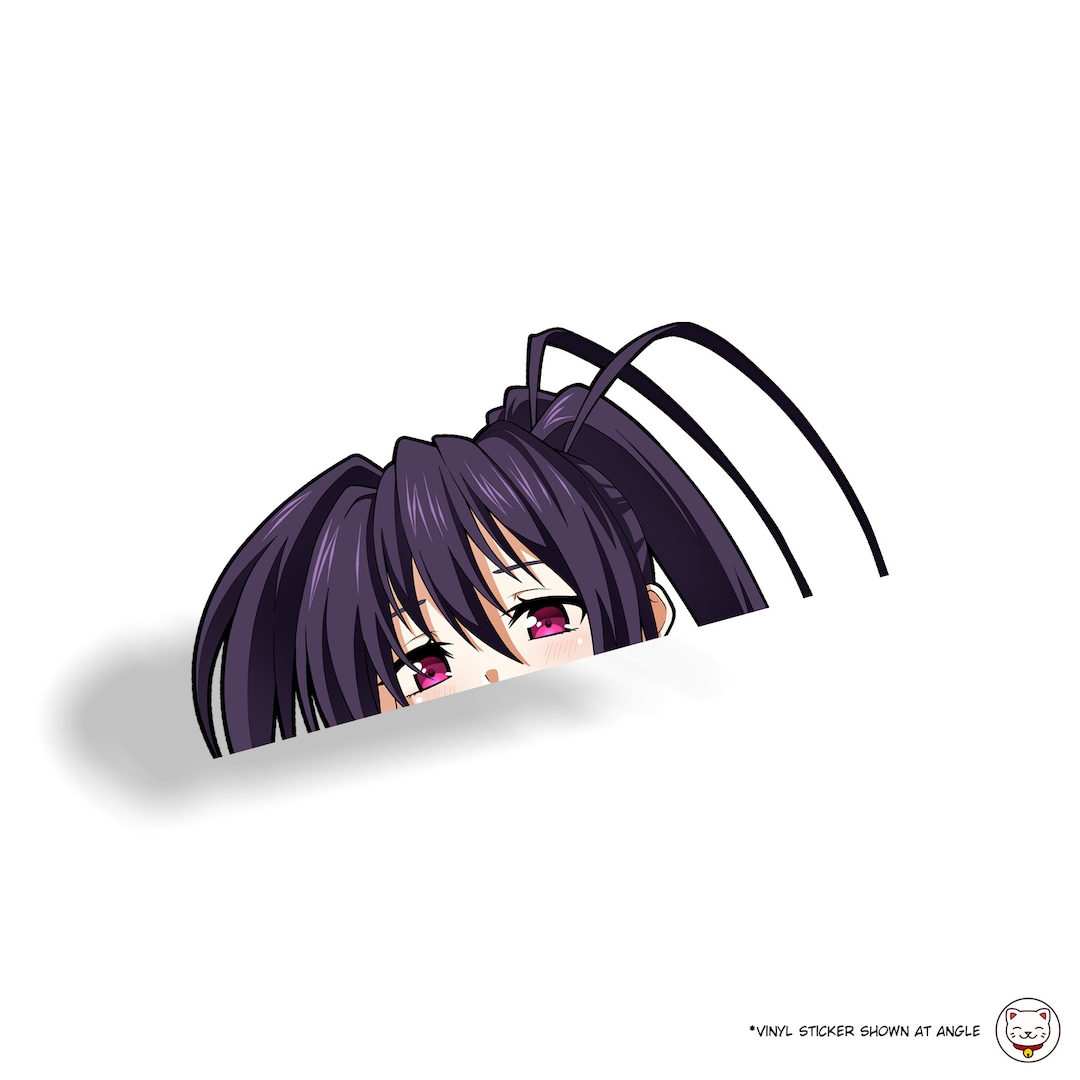 High School Dxd Akeno Himejima V2 Vinyl Waterproof Anime Peeker Sticker ...