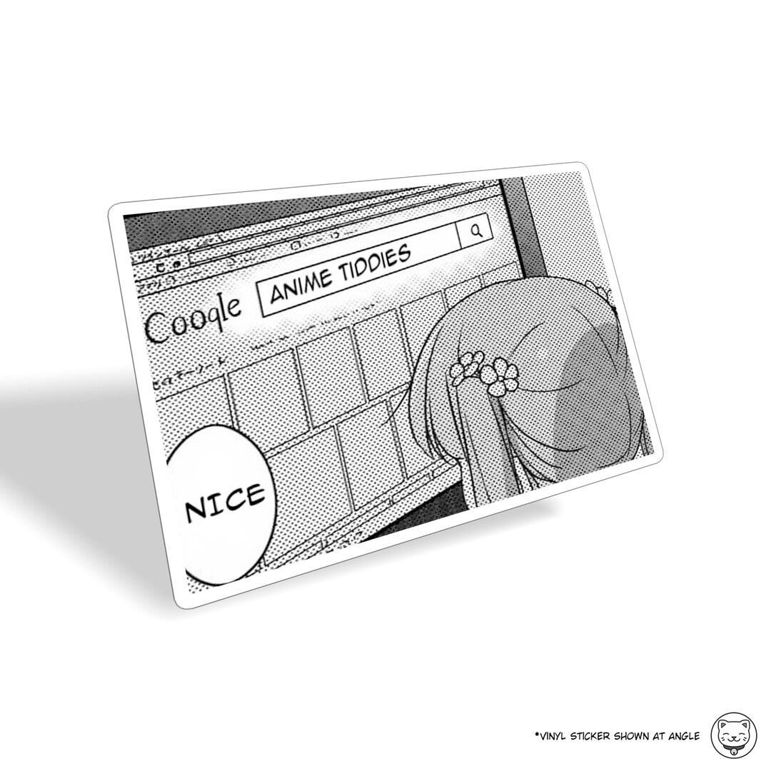 Anime Tiddies Search | Funny Anime Laptop Water Bottle Flask Sticker ...