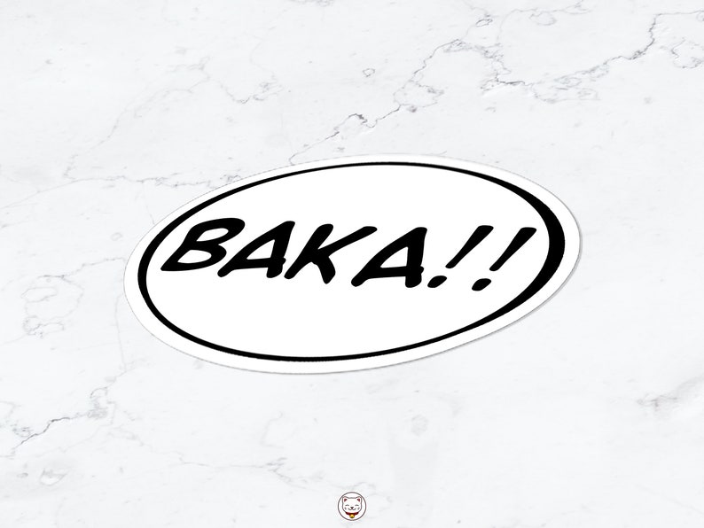 Baka Vinyl Waterproof Anime Sticker Decal for Gaming Rig - Etsy