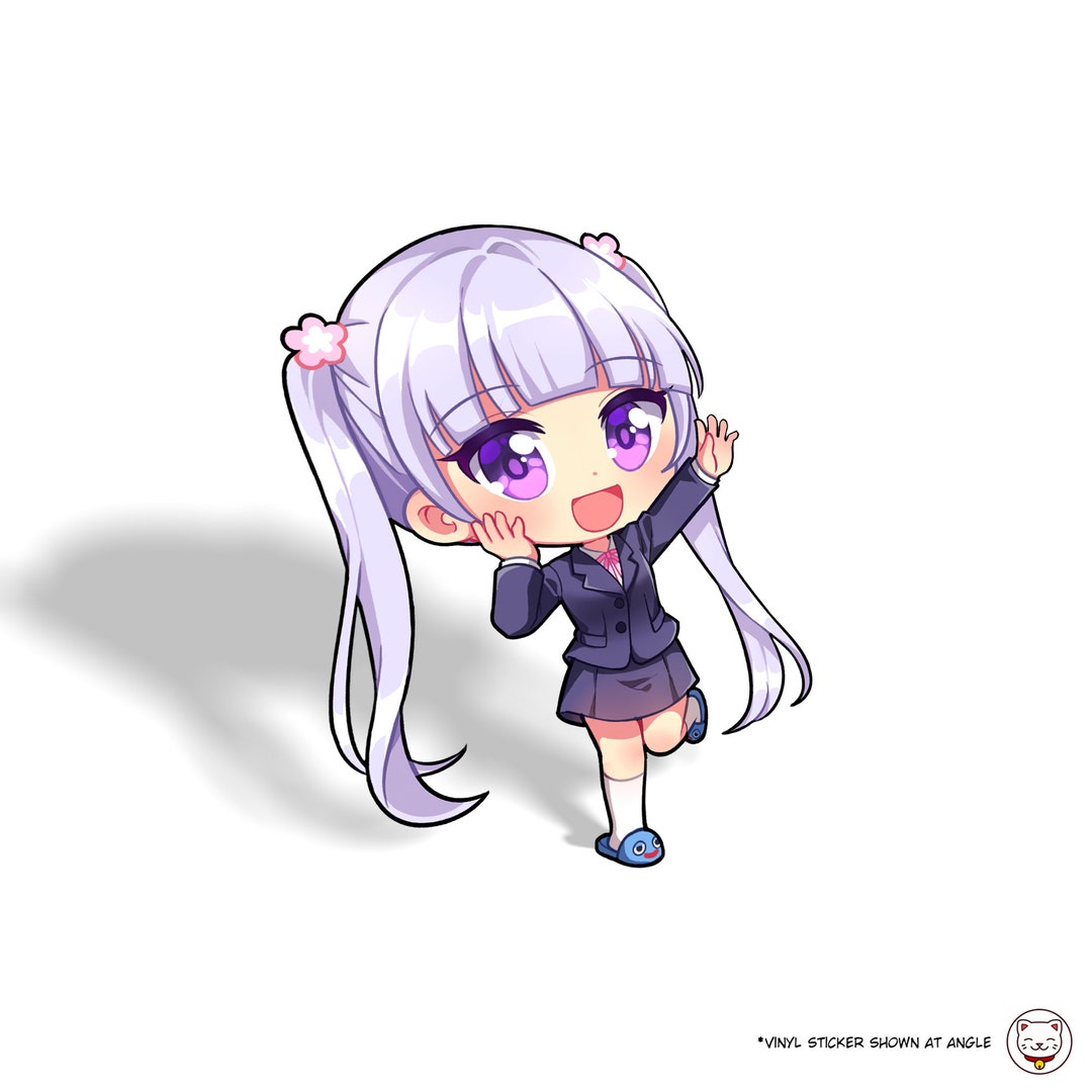 New Game! Aoba Chibi | Cute Waterproof Anime JDM Weabo | Laptop Water ...