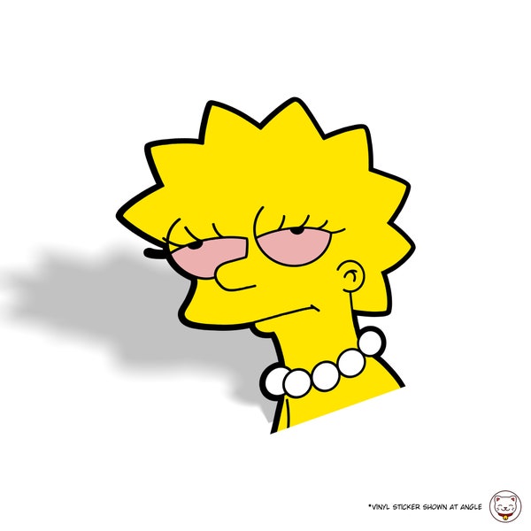 Lisa Simpson Decal - Etsy