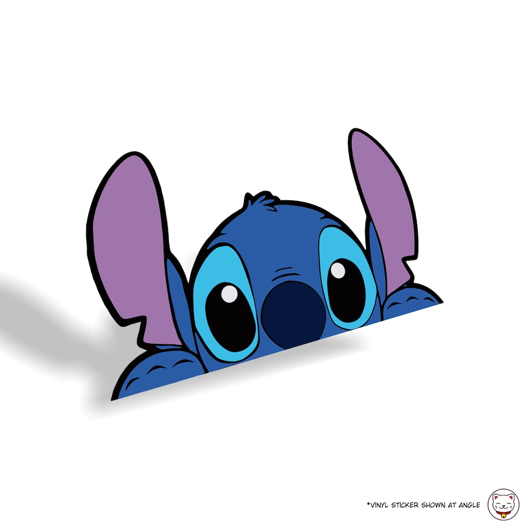 Stitch Peeker Sticker: Lilo & Stitch, Waterproof Vinyl Decal - Etsy
