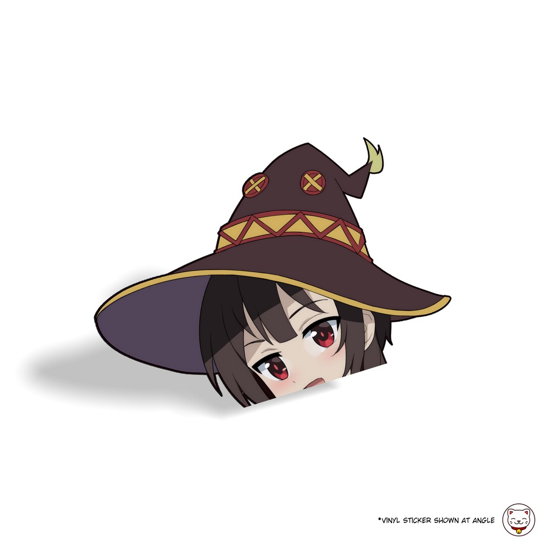 Konosuba - Megumin V1 | Cute Vinyl Waterproof Anime Peeker Sticker ...