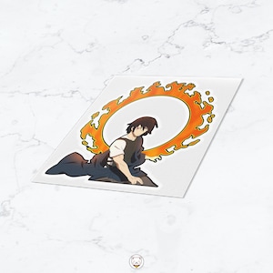 Fire Force - Benimaru Shinmon V1 | Cute Vinyl Waterproof Anime Peeker ...