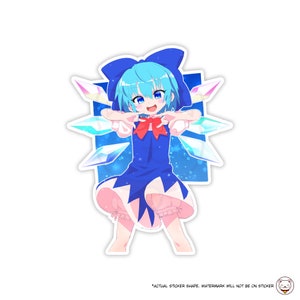 Touhou - Cirno | Cute Waterproof Anime JDM Weabo | Laptop Water Bottle ...