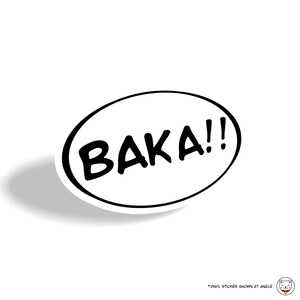 Baka!! | Vinyl Waterproof Anime Sticker Decal | for Gaming Rig Laptop ...