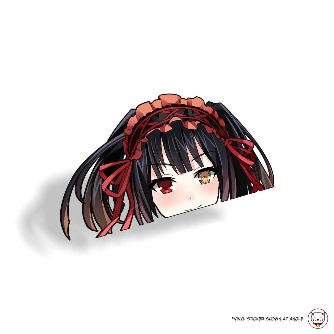 Kurumi Tokisaki Vinyl Peeker Sticker - Date A Live Waterproof Decal - Etsy