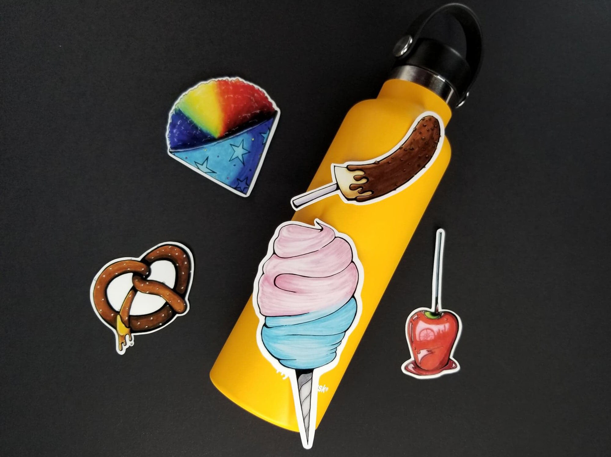 Fairground Treats Sticker Set Carnival, Circus, Fair, Snacks, Cotton ...