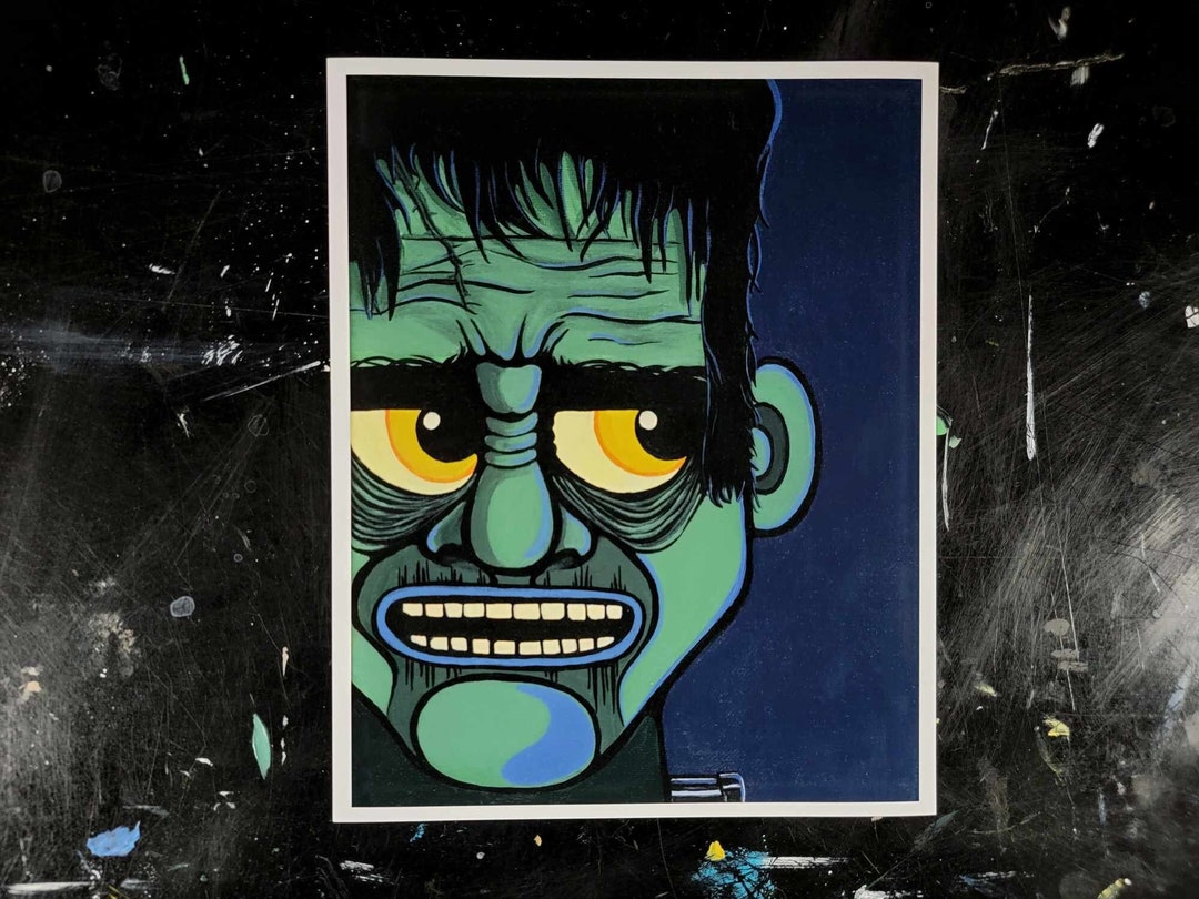Creature Feature Frankenstein Art Print - Halloween, Pop Art ...
