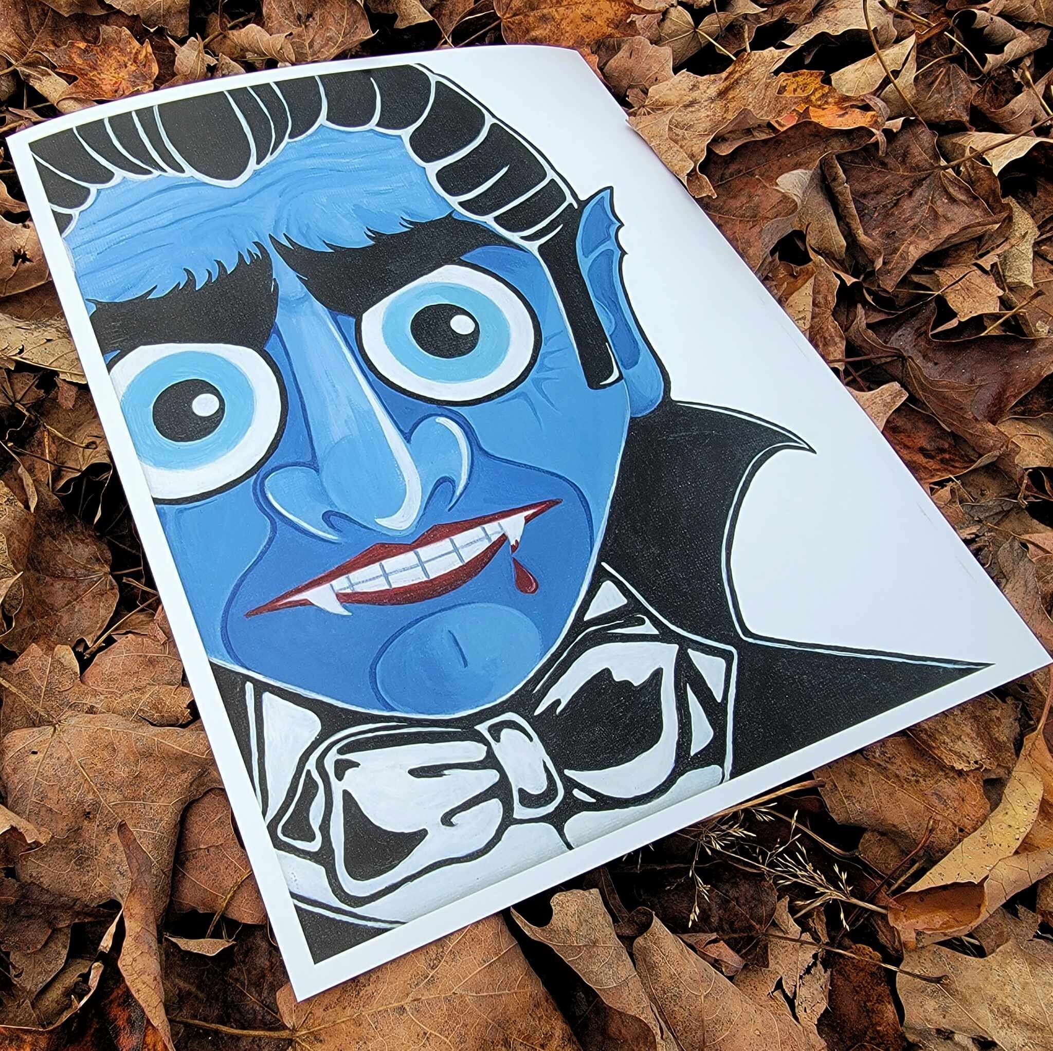 Creature Feature Dracula Art Print Halloween, Pop Art, Art Print ...