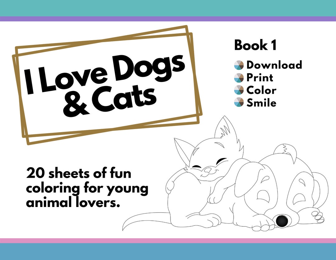 Toddler Coloring Book, Digital Download, for Young Children Who Love ...