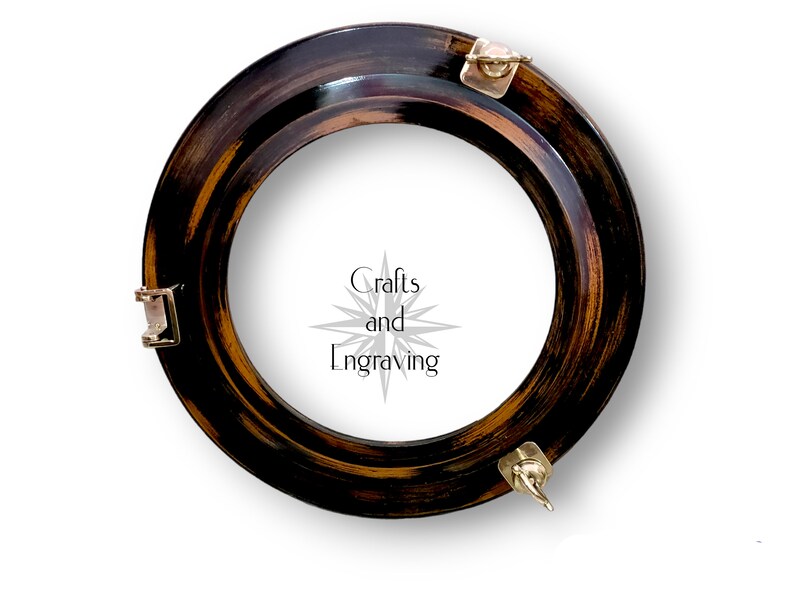 16 Handmade Wooden Porthole-window Round Mirror Nautical Wall Decor ...