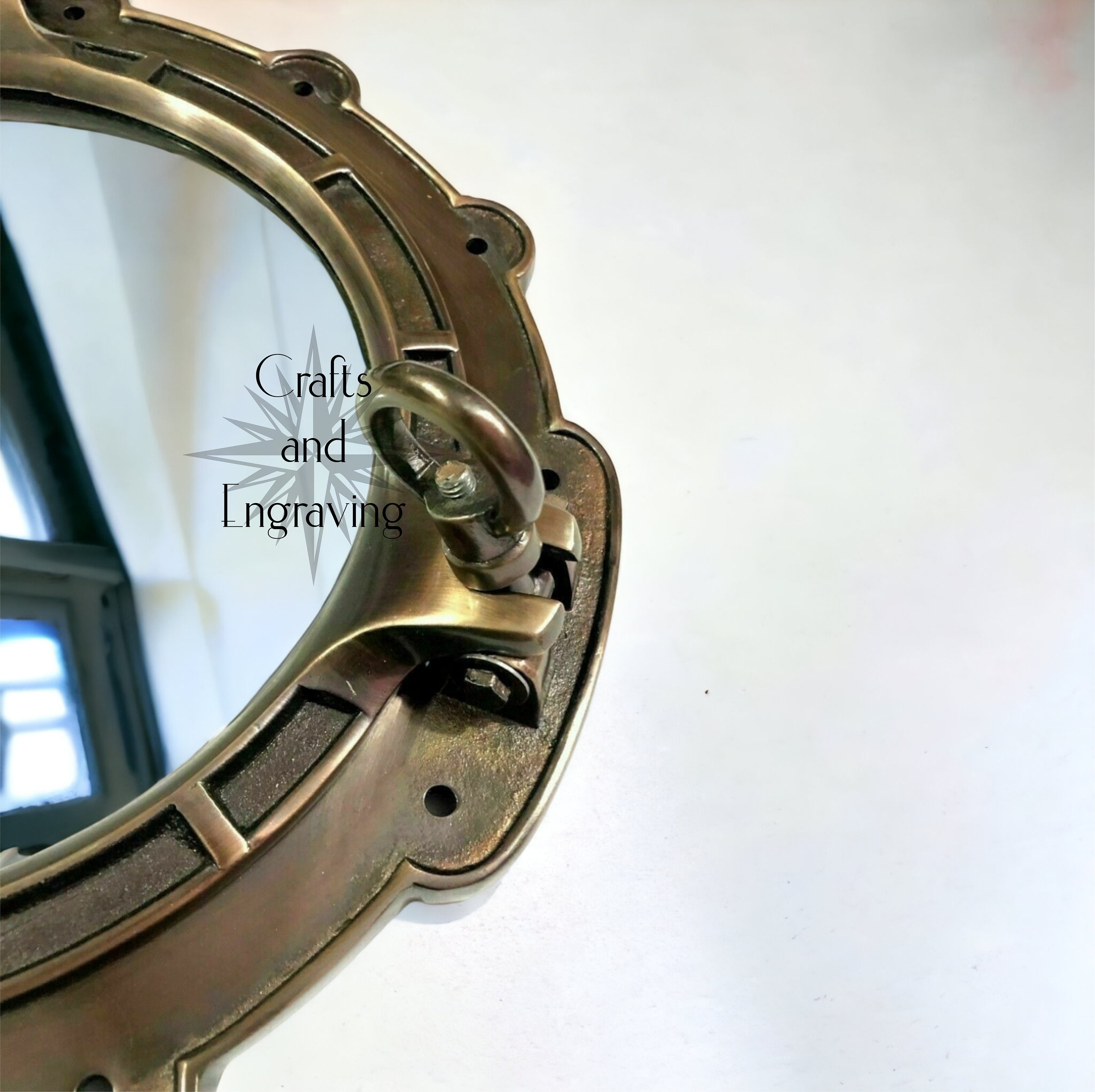 Personalized Aluminium Porthole Window, 15" Wall Hanging Nautical Home ...