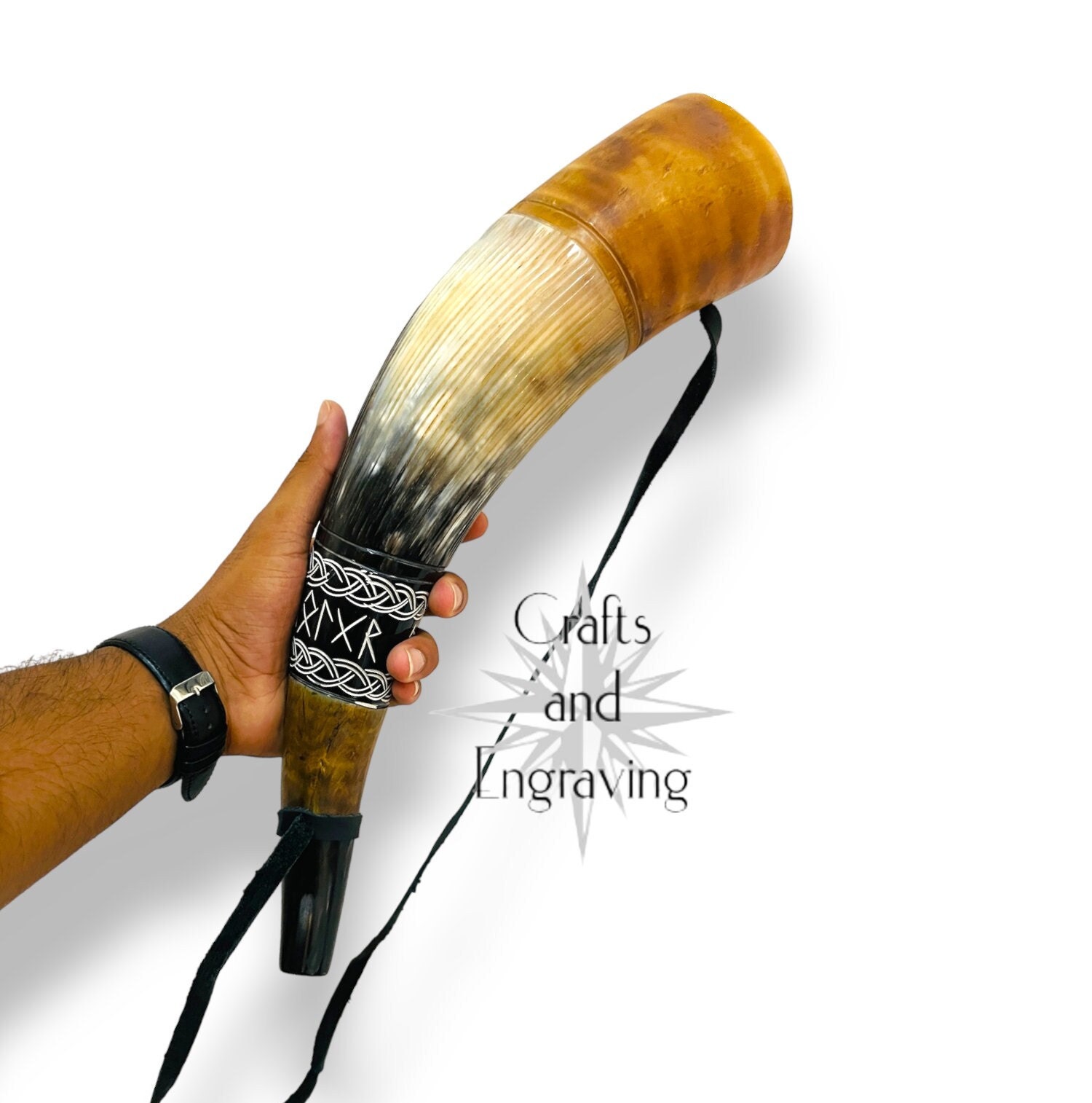 Handmade Viking War Horn: Ancient Battle Trumpet Reproduction - Etsy