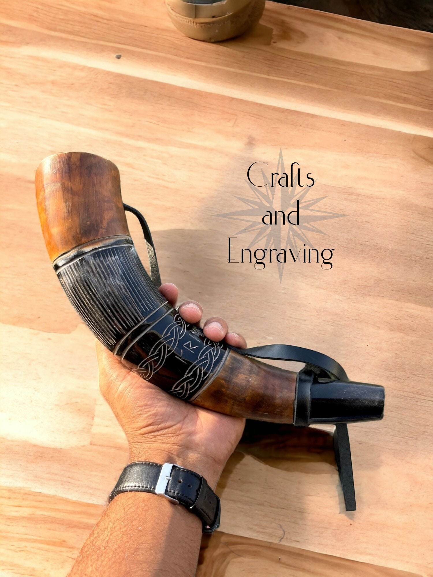 Handmade Viking War Horn Ancient Battle Trumpet Reproduction for ...