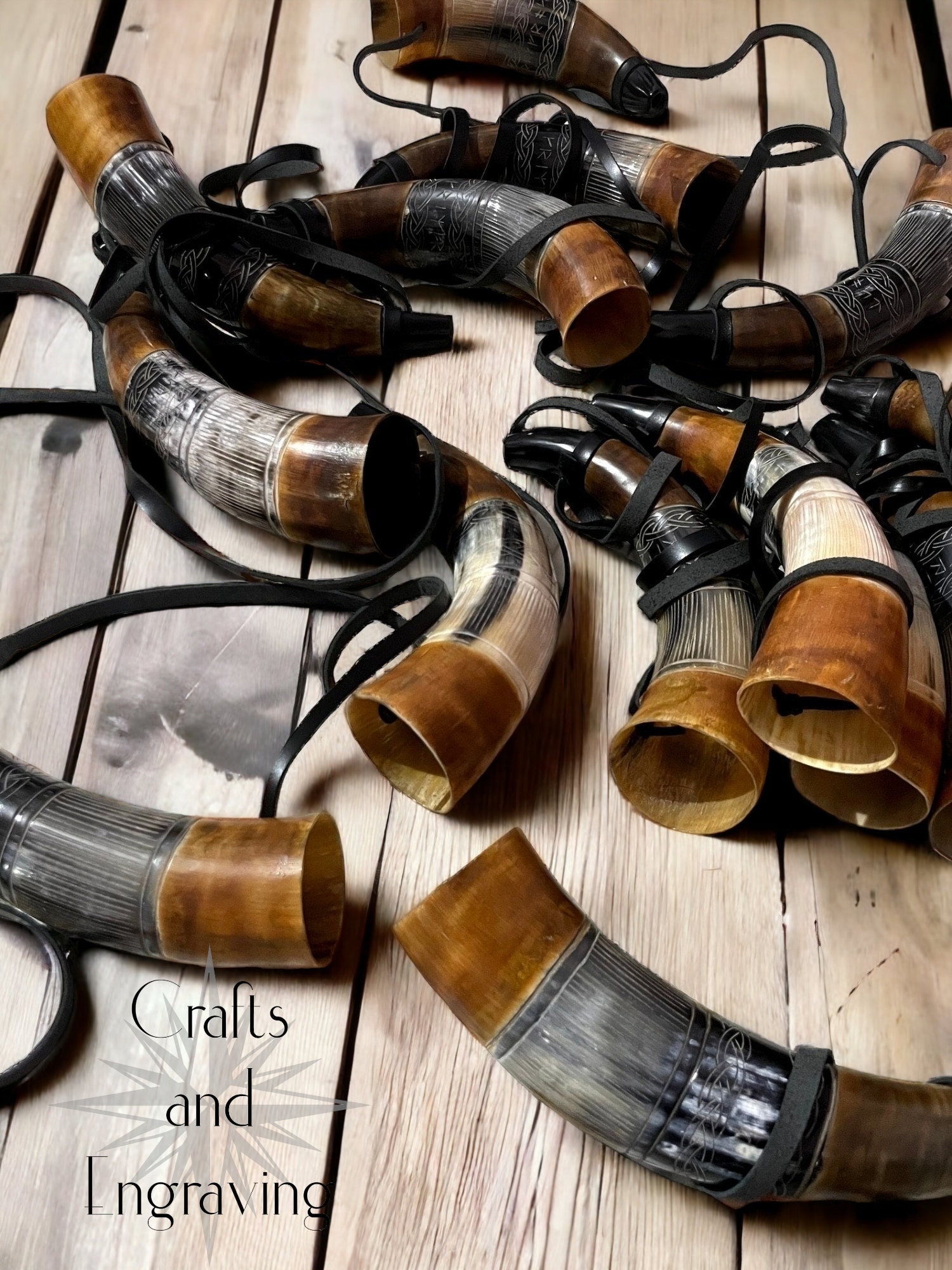 Handmade Viking War Horn Ancient Battle Trumpet Reproduction for ...