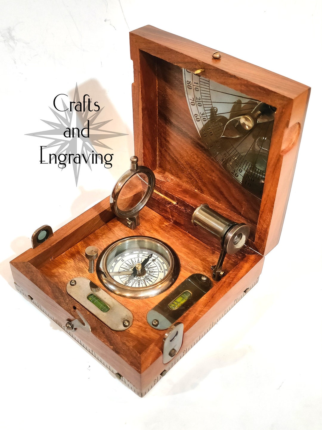 Buy Nautical Brass Marine Master Box London, Direction Compass ...