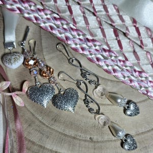 Threefold Handfasting Triple Cord Set - Ivory & Pink - Three Cords ...