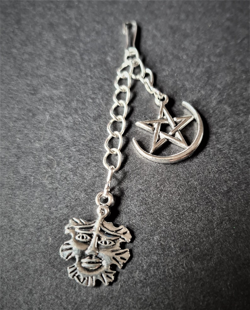 Green Man & Pentagram Themed Charms for Handfasting Cords - Etsy