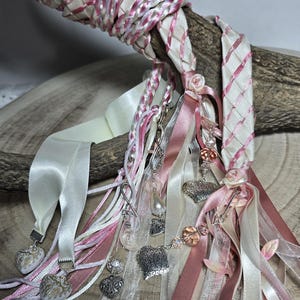 Threefold Handfasting Triple Cord Set - Ivory & Pink - Three Cords ...